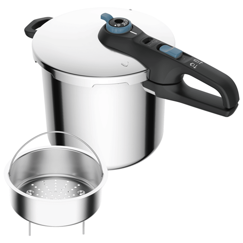 Tlakový hrnec Tefal Secure Trendy 8 l P2584401 Nerezový/Černý - Home ...
